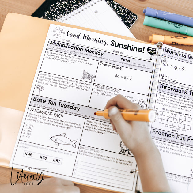 5th Grade Math Morning Work – Tagged "math daily review"– The Literacy Loft