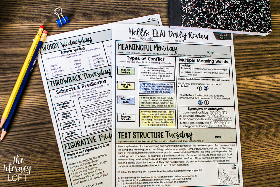 6th Grade Resources – The Literacy Loft