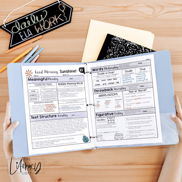 Grades 3-5 ELA Morning Work Bundles – The Literacy Loft