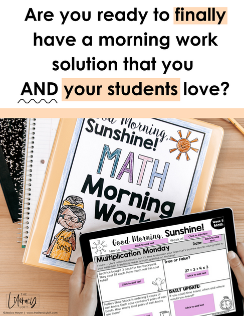 Math Morning Work 4th Grade Bundle | Printable | Google Slides and For ...