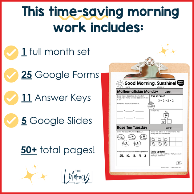 Math Morning Work 1st Grade {December} I Distance Learning I Google Ap ...