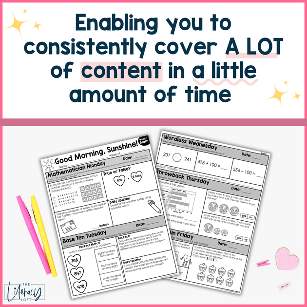 Math Morning Work 2nd Grade {February} I Distance Learning I Google Ap ...