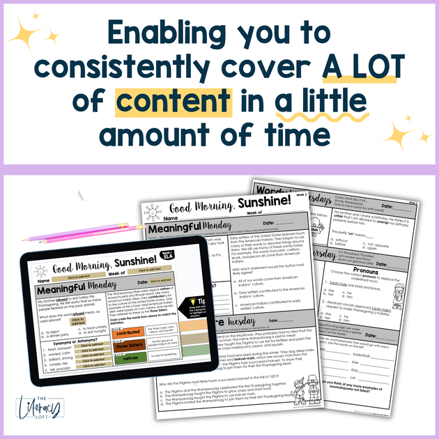 ELA Morning Work 3rd Grade (Bundle) | Printable | Google Apps – The ...