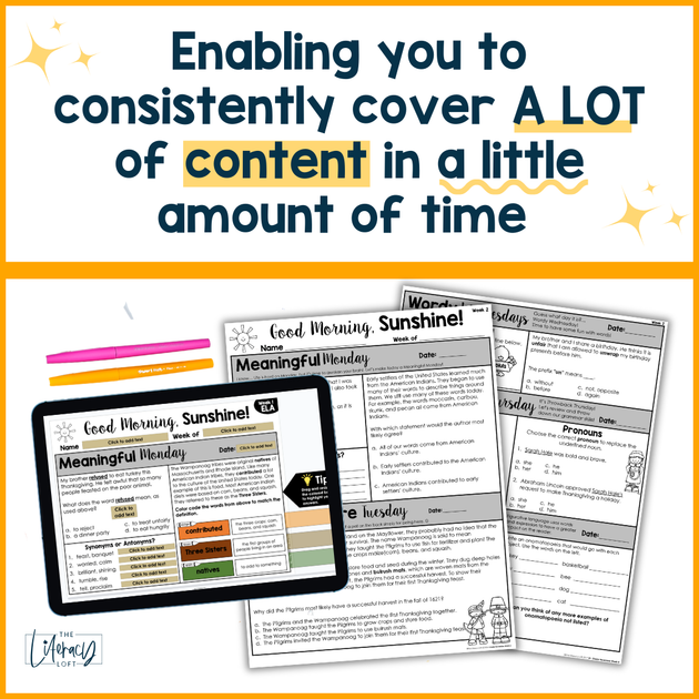 ELA + Math Morning Work 3rd Grade {The Bundle} | Google Slides + Forms ...