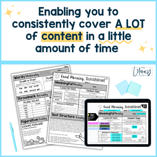 ELA Morning Work 3rd Grade {May} | Distance Learning | Google Slides ...