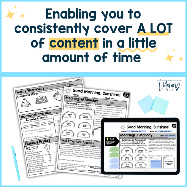 ELA Morning Work 2nd Grade {May} | Distance Learning | Google Slides ...