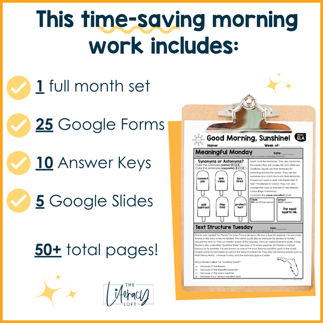 ELA Morning Work 2nd Grade {June} | Distance Learning | Google Slides ...