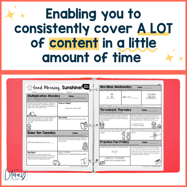 Math Morning Work 5th Grade {August} | Distance Learning | Google Slid ...
