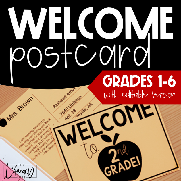 Welcome Postcard – The Literacy Loft