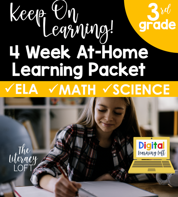 4 Week At Home Learning Packet (3rd Grade) | Distance Learning | Googl ...