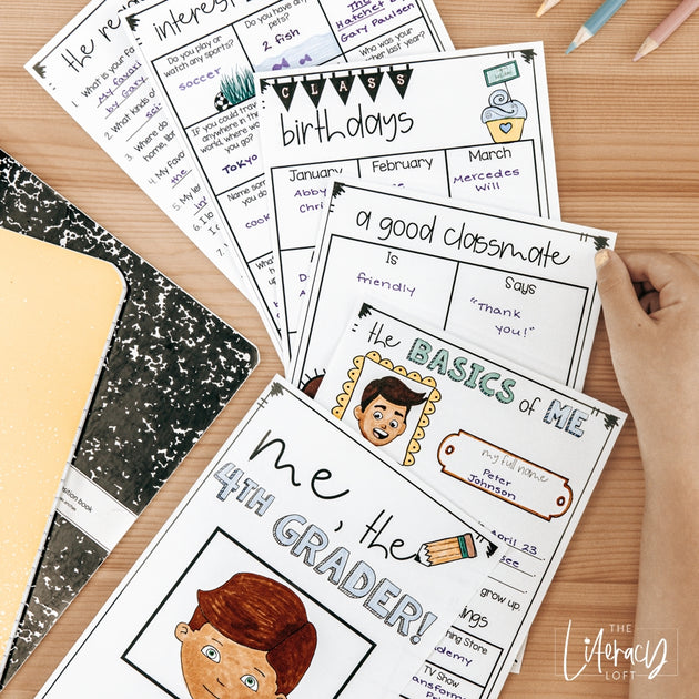 Back to School Booklet {First Week Activities for Grades 2-5} | Distan ...