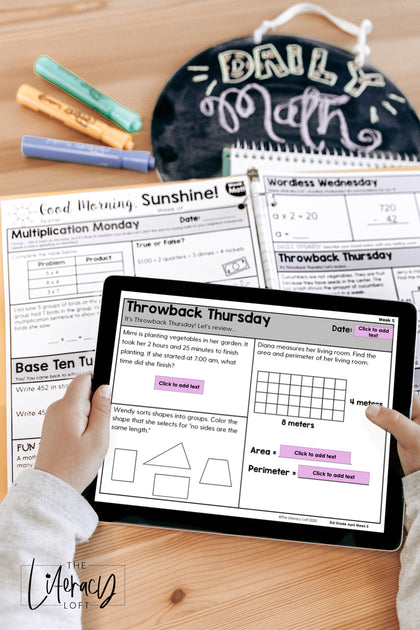 Math Morning Work 2nd-3rd Grade {Bundle} | Distance Learning | Google ...