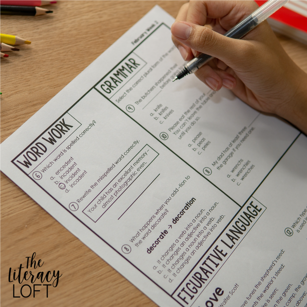 ELA Weekly Assessments 7th Grade | Printable | Google Forms – The ...