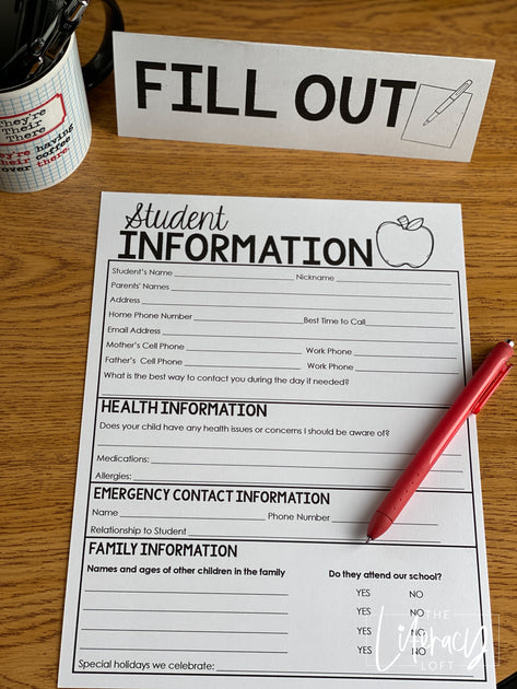 Editable Meet the Teacher Forms & Student Info Sheets for Back to ...