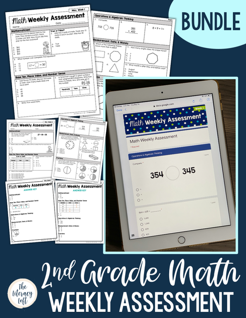 Math Weekly Assessments 2nd Grade | Printable | Google Forms – The ...