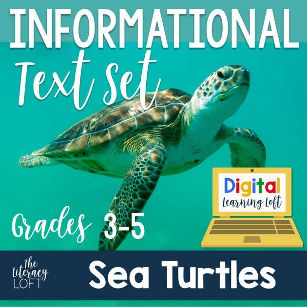 Informational Text Set {Sea Turtles} | Distance Learning | Google Slid ...