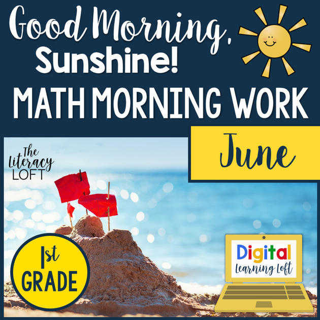 Math Morning Work 1st Grade {June} | Distance Learning | Google Apps ...