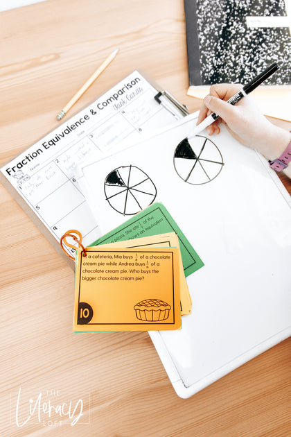 Fraction Equivalence and Comparison Task Cards (3rd Grade) Google Slid ...