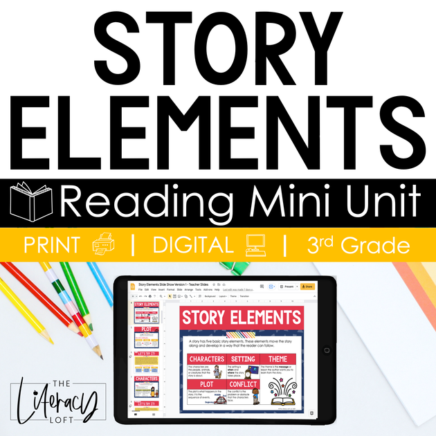 Story Elements (Mini Reading Unit) 3rd Grade – The Literacy Loft