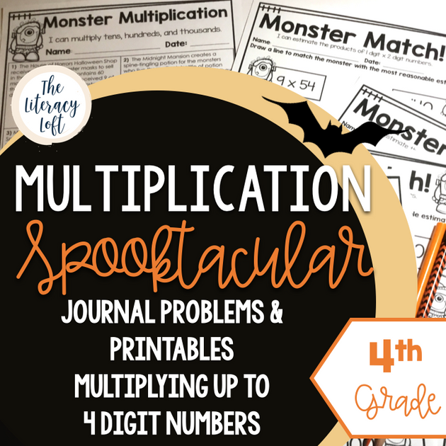 Halloween Math {Multiplication for 4th Grade} – The Literacy Loft