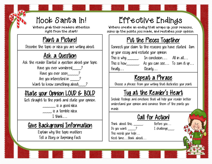 Christmas Persuasive Writing {Candy Cane Mix-Up} – The Literacy Loft