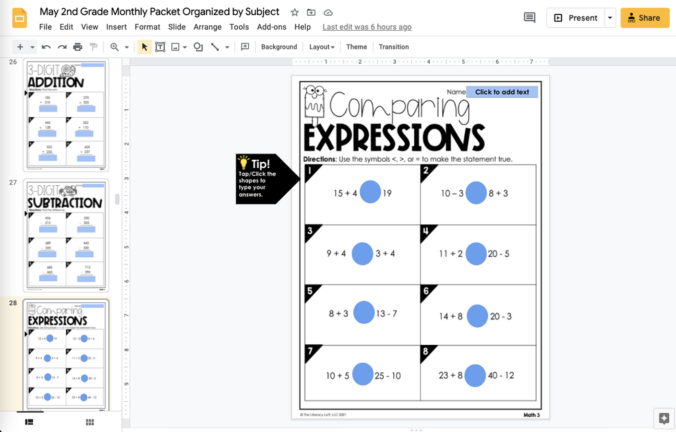 May No Prep Packet 2nd Grade – The Literacy Loft