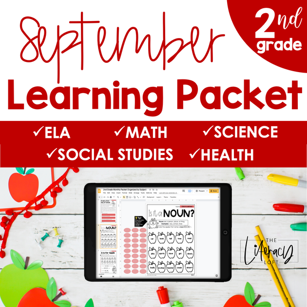 September No Prep Packet 2nd Grade – The Literacy Loft