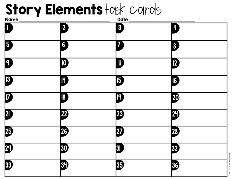 Story Elements Task Cards Grades 4-5 | Distance Learning | Google Slid ...