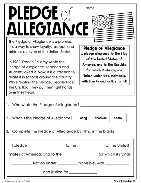 August No Prep Packet 3rd Grade – The Literacy Loft