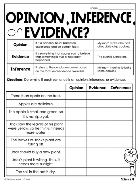 September No Prep Packet 5th Grade – The Literacy Loft