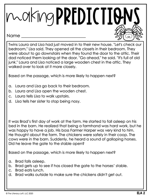 No Prep Packet Bundle 5th Grade – The Literacy Loft