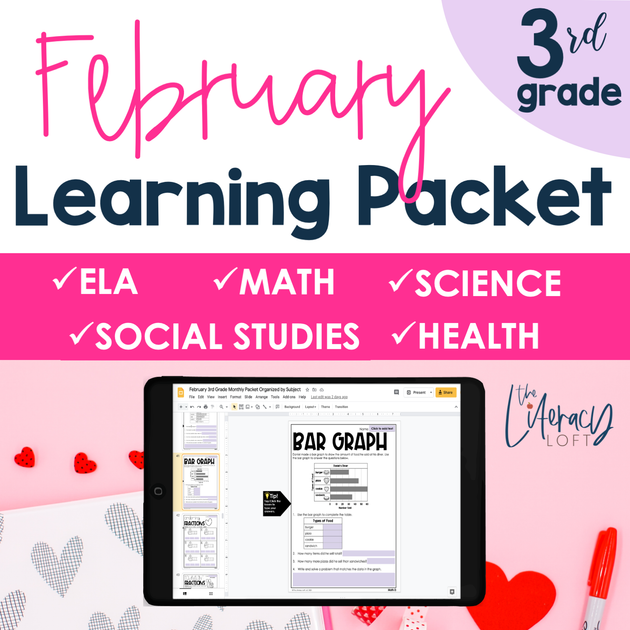 February No Prep Packet 3rd Grade – The Literacy Loft