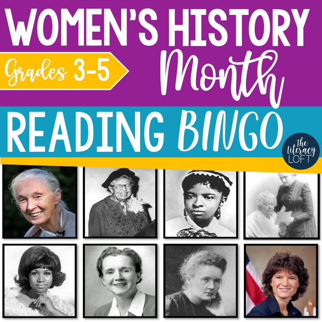 Women's History Month Bingo – The Literacy Loft