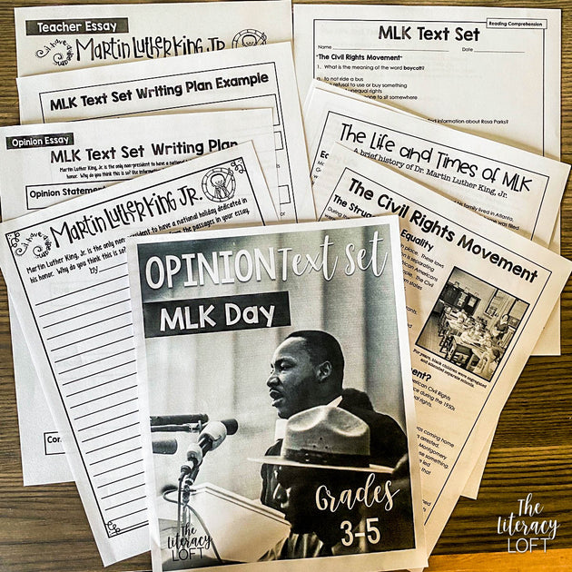 MLK Day Opinion Writing Printable and Google Apps – The Literacy Loft