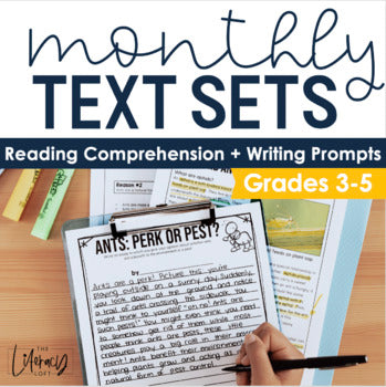 Monthly Text Sets (Bundle) Print + Google Slides/Forms – The Literacy Loft