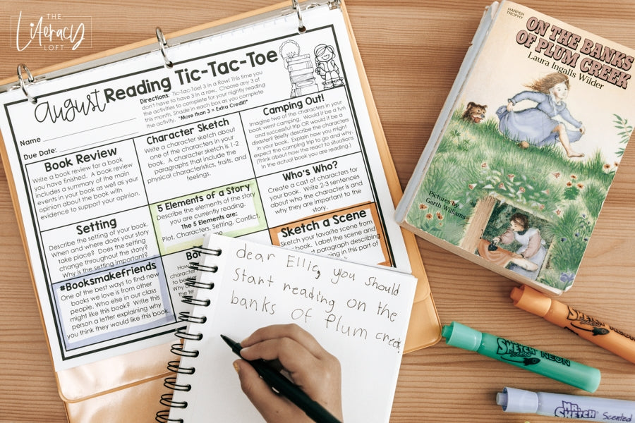 Reading Tic-Tac-Toe – The Literacy Loft