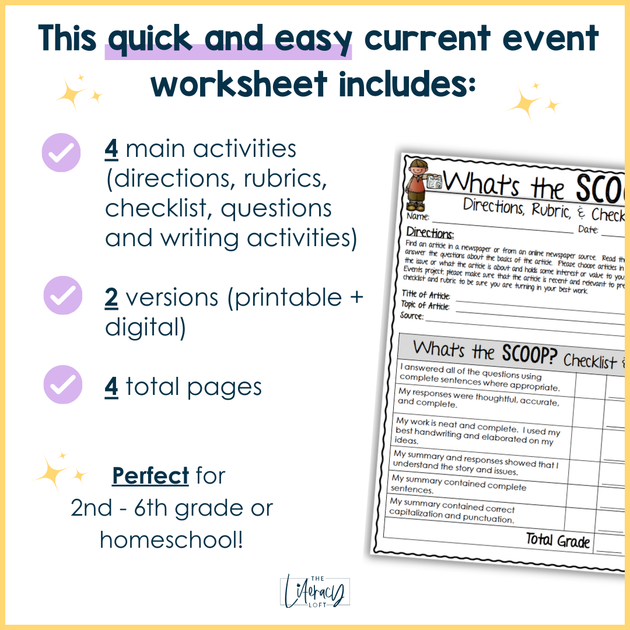 Summarizing Newspaper Genre Worksheets Main Idea and Supporting Detail ...
