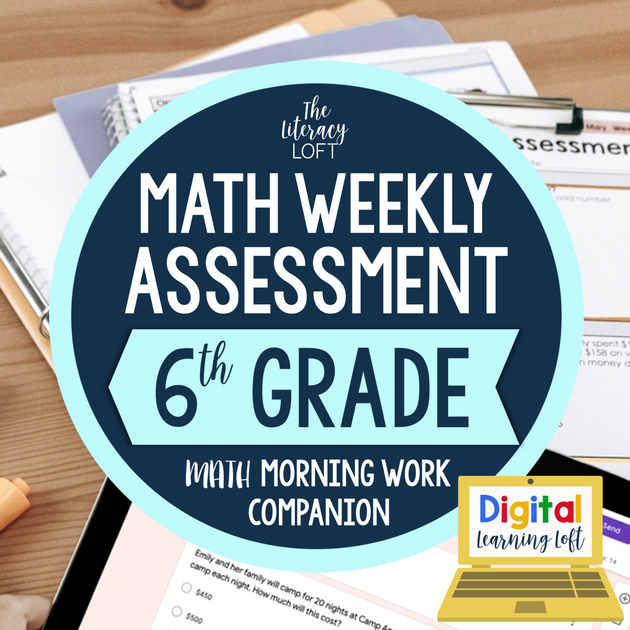 Math Weekly Assessments 6th Grade | Printable | Google Forms – The ...