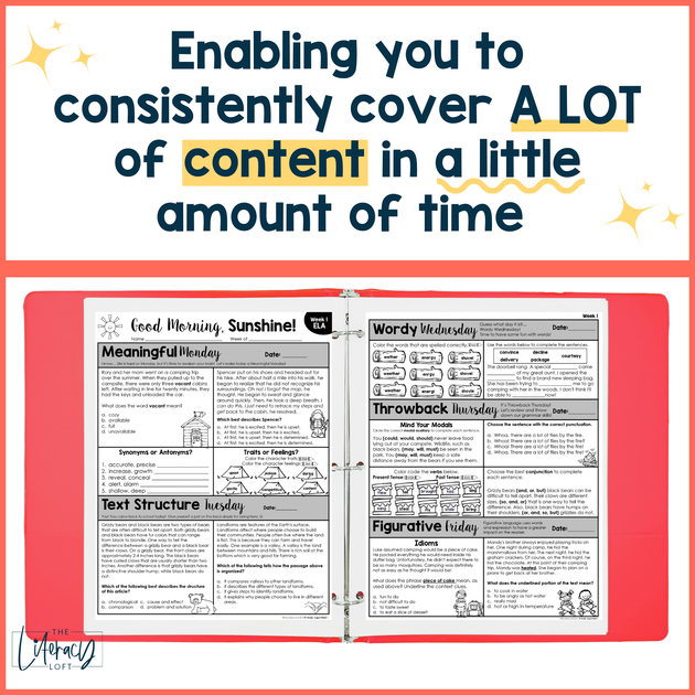 ELA Morning Work 5th Grade {August} | Distance Learning | Google Slide ...