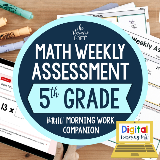 Math Weekly Assessments 5th Grade | Printable | Google Forms – The ...
