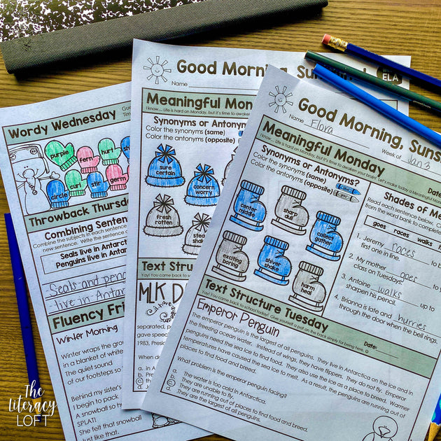 ELA + Math Morning Work 2nd Grade {The Bundle} | Distance Learning | G ...