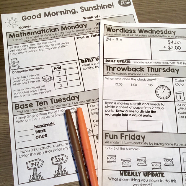 ELA + Math Morning Work 2nd Grade {The Bundle} | Distance Learning | G ...