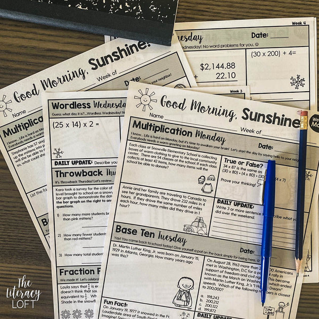 ELA + Math Morning Work 4th Grade {The Bundle} Google Slides + Forms ...