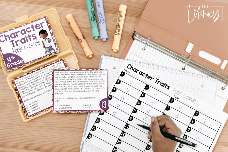 Character Traits Task Cards 4th Grade | Distance Learning | Google Sli ...