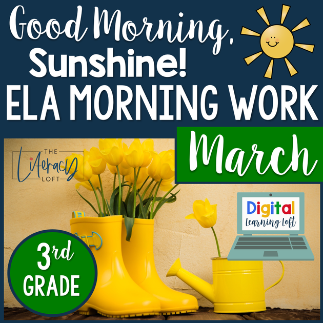 ELA Morning Work 3rd Grade {March} | Distance Learning | Google Slides ...