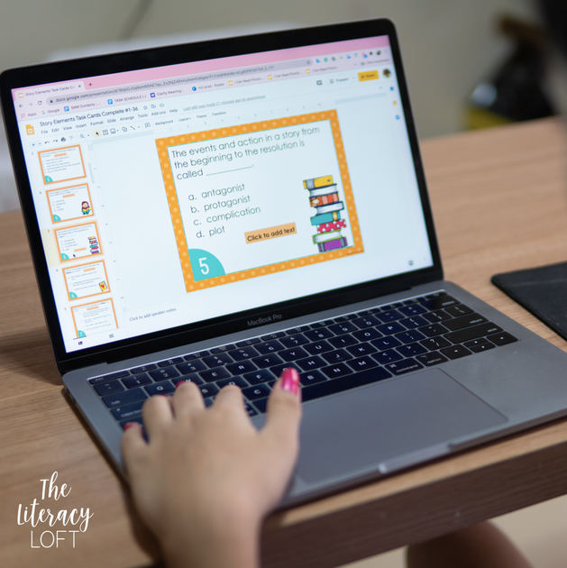 ELA Task Cards 6th Grade Bottomless Bundle | Google Slides & Forms ...