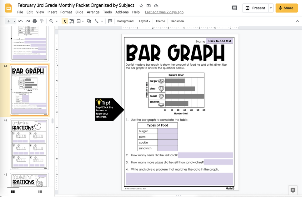 February No Prep Packet 3rd Grade – The Literacy Loft