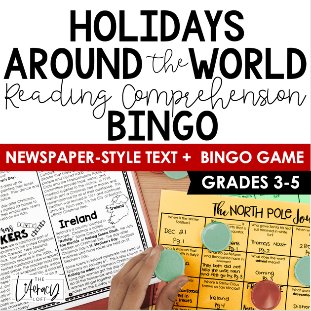 Christmas Around the World Newspaper Bingo {Informational Text} – The ...