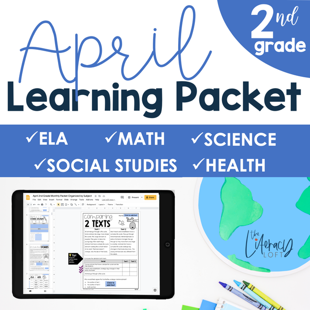 April No Prep Packet 2nd Grade – The Literacy Loft