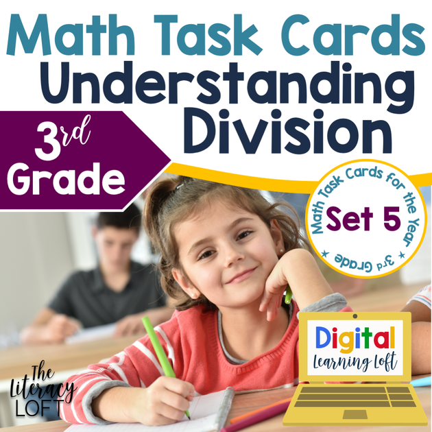 Understanding Division Task Cards (3rd Grade) Google Slides & Forms ...